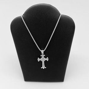 Accessories | Sterling Silver Cross Necklace Silver Chain | Poshmark